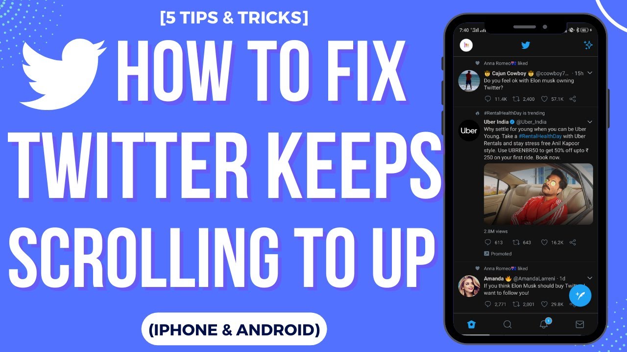 Twitter Keeps Scrolling Up - [FIXED] - YouTube