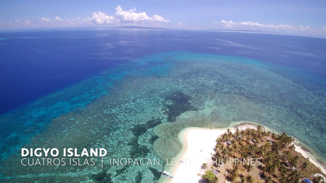 Drone Footage of Digyo Island (Cuatros Islas) in Inopacan Leyte ...