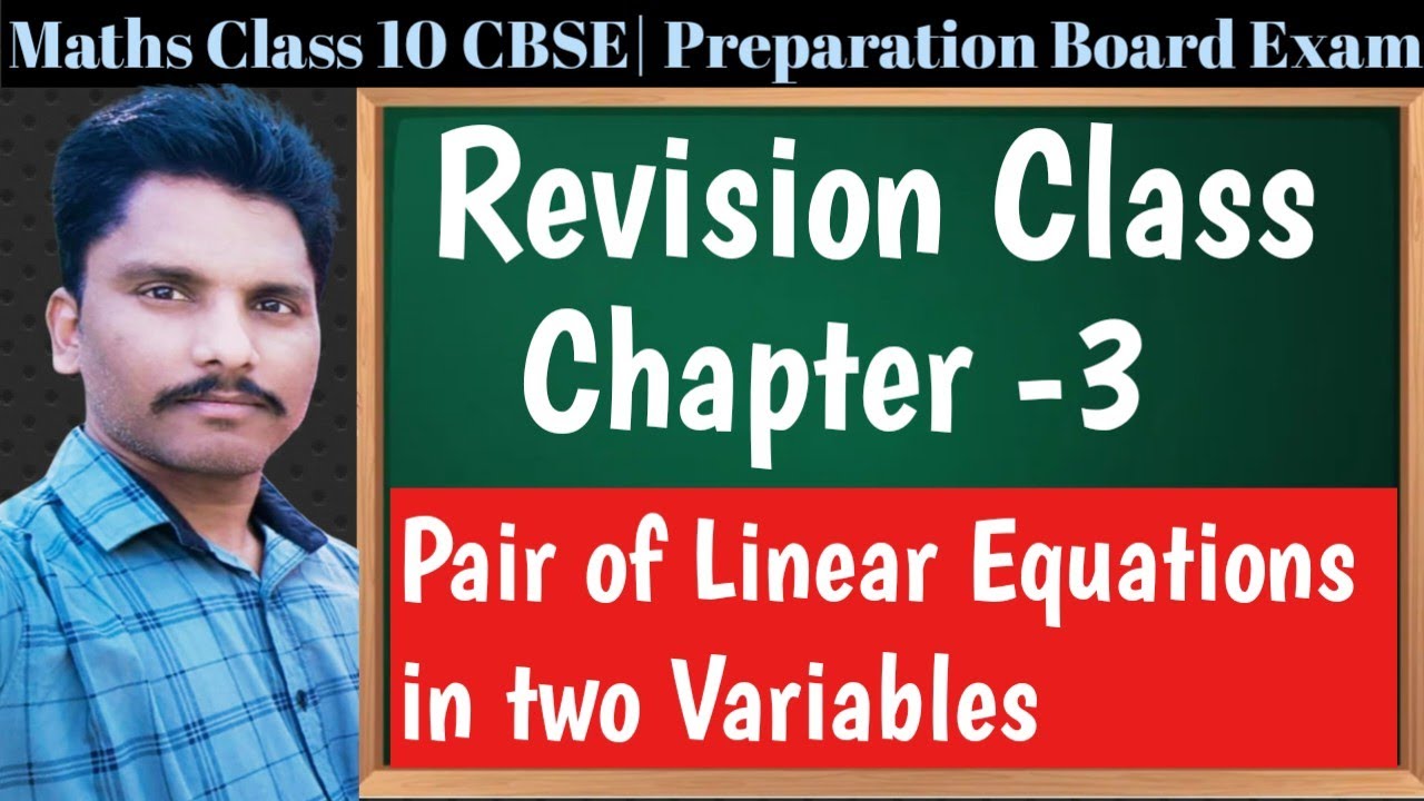 Class10 Maths Practice|Revision Class Marathon Class|Chapter 3 Pair of ...