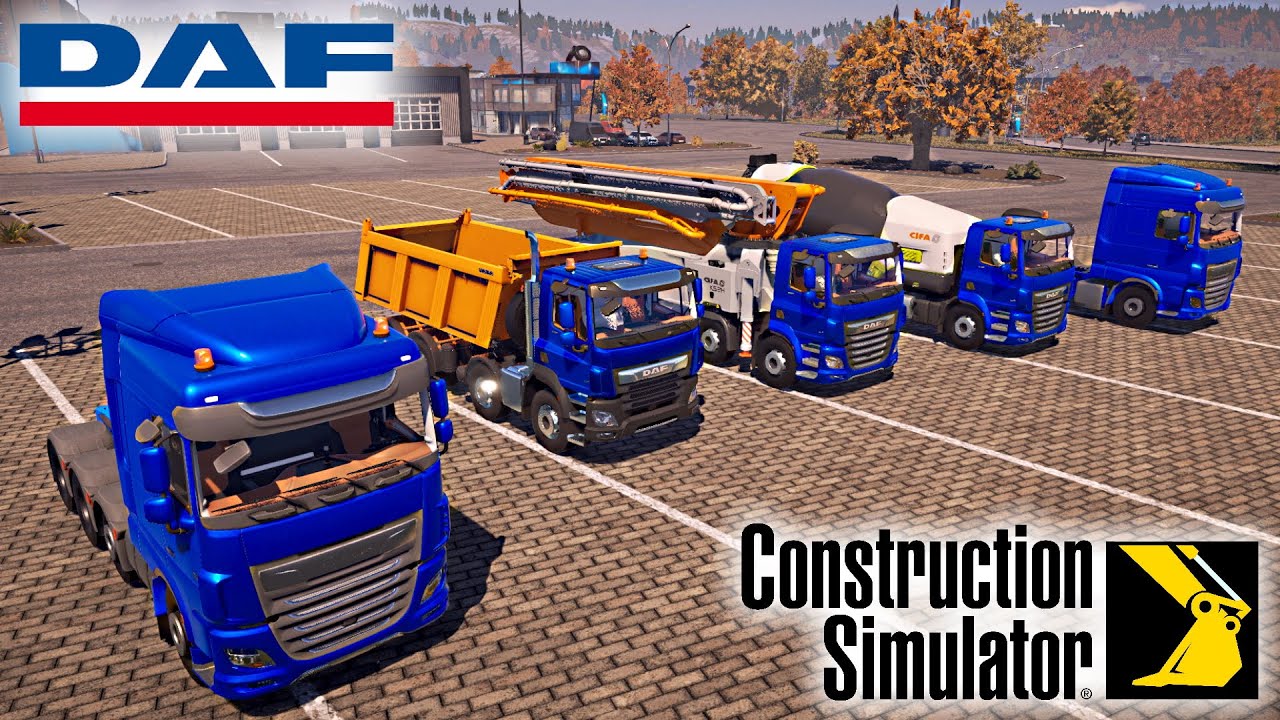 Construction Simulator 2022 🚧 Daf 🚧 Machine Closer Look #9 - YouTube