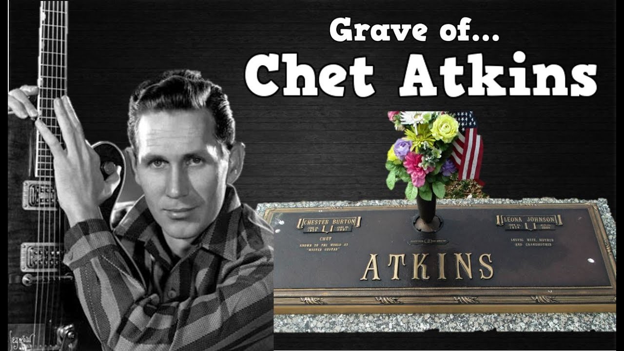 Grave of "Mr. Guitar"... Chet Atkins - YouTube