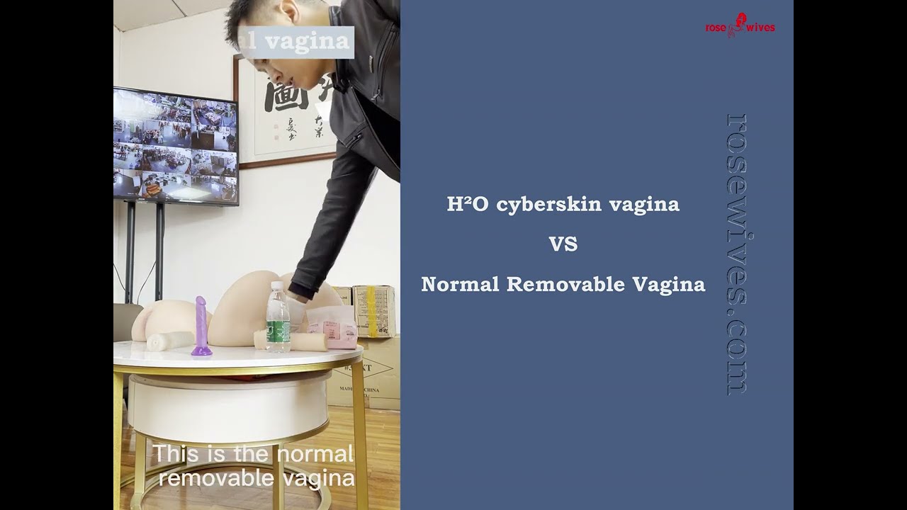 H²O cyberskin vagina VS normal removable vagina - YouTube