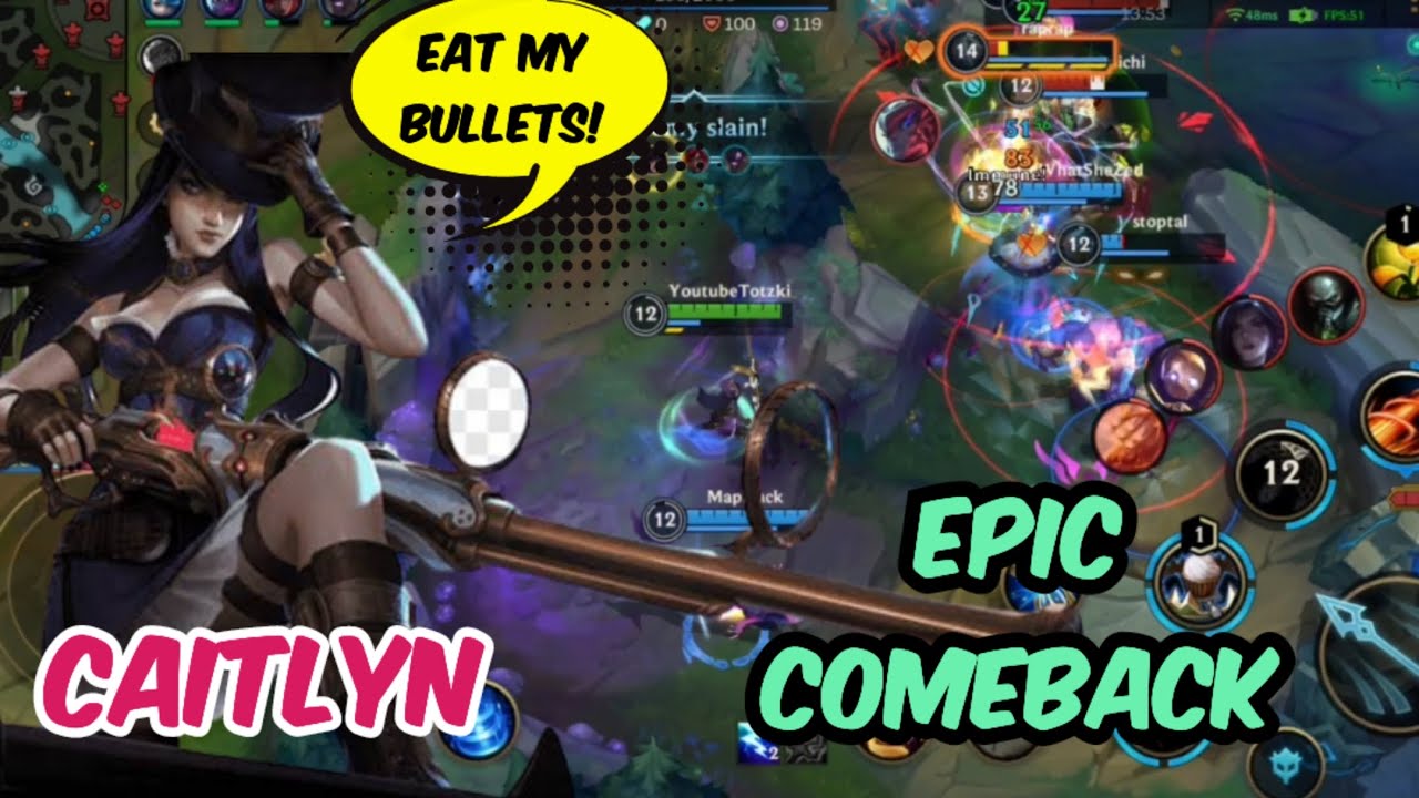 Epic Comeback | Caitlyn Wild Rift - YouTube