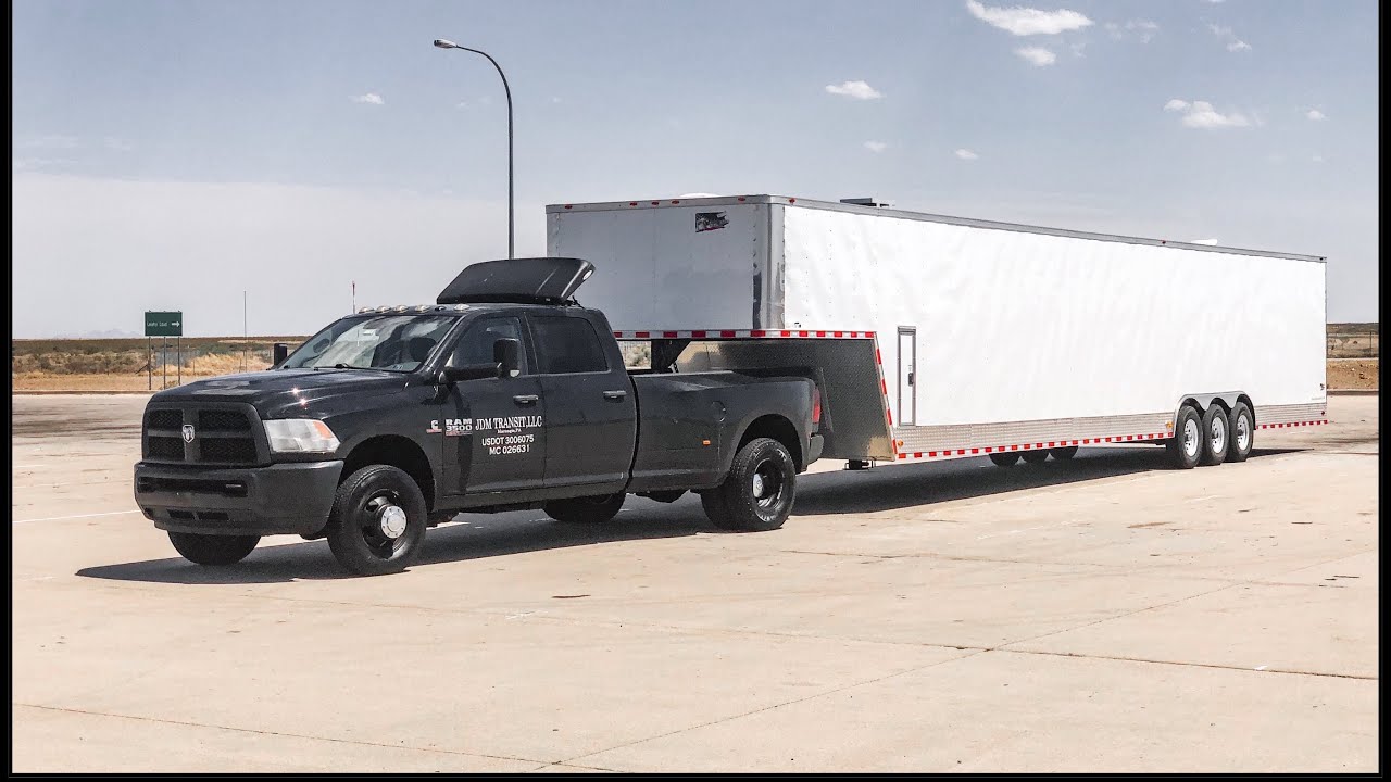 GEORGIA DOT VS NON CDL HOTSHOT ENCLOSED CAR HAULER - YouTube