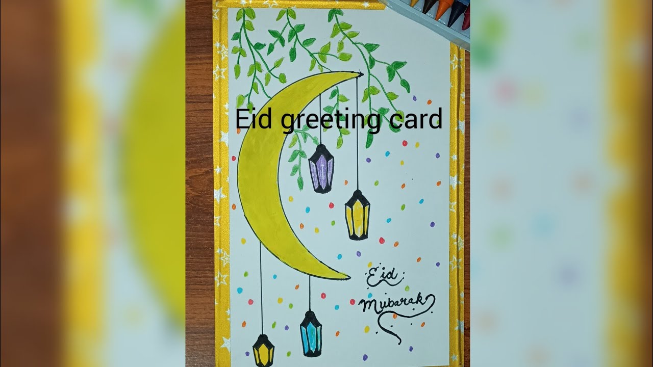 Easy Eid drawing | Pencil drawing Eid Mubarak for beginners | step by ...