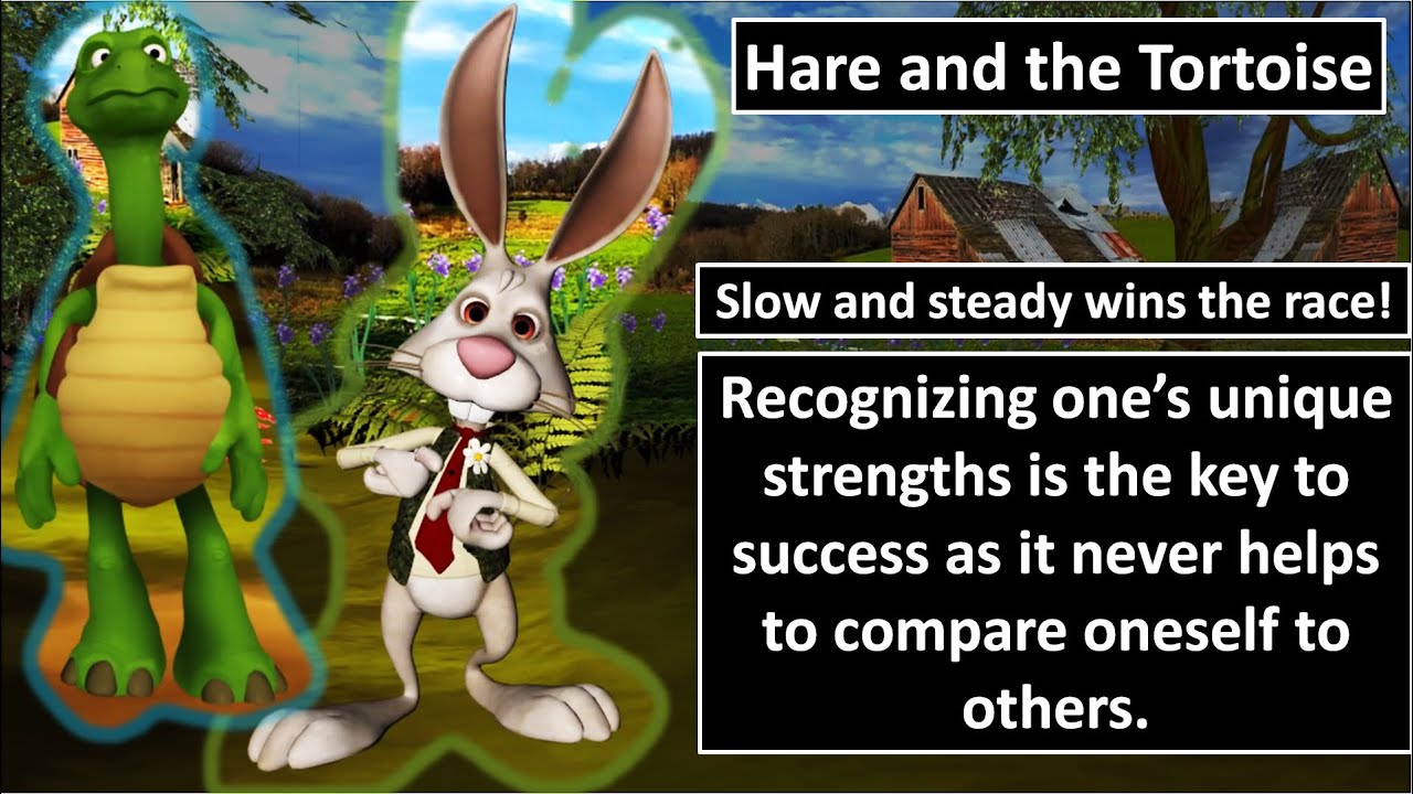 Hare and Tortoise | Rabbit | Short Bedtime Moral Story for kids ...