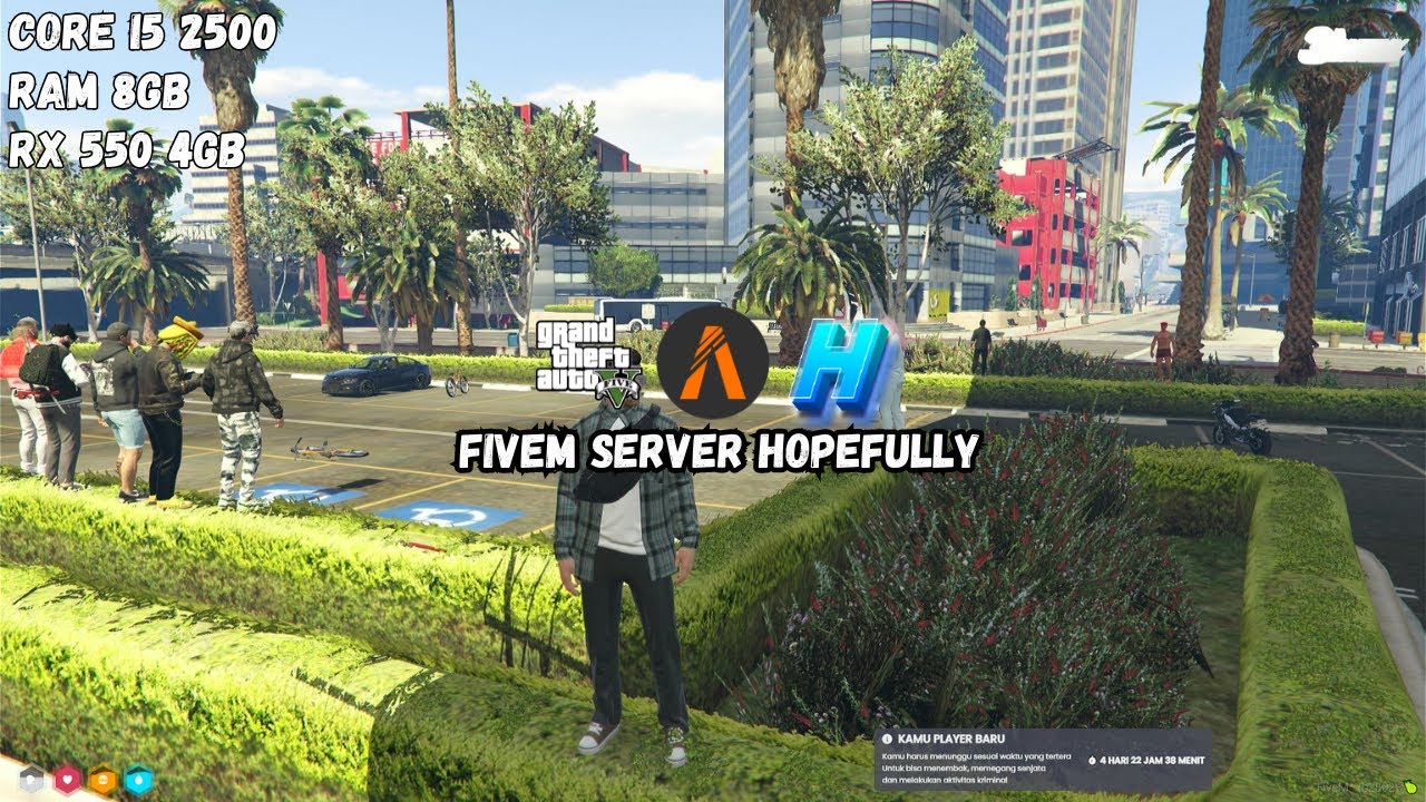 FiveM Server Hopefully On Core I5 2500 RX 550 4GB Ram 8GB || Test Game ...
