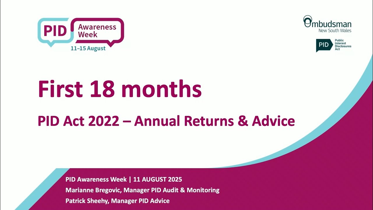PID Awareness Week 2025: What we have learnt from the first 18 months ...