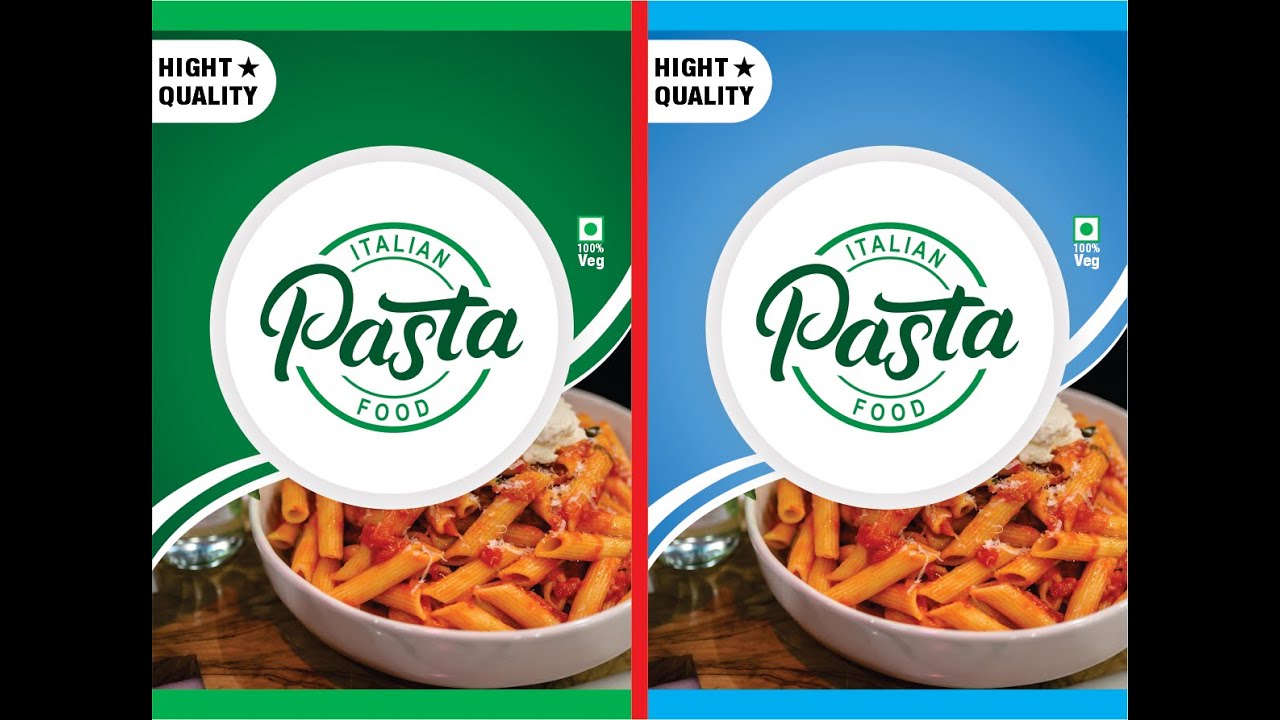 coral draw 2021 pasta design - YouTube