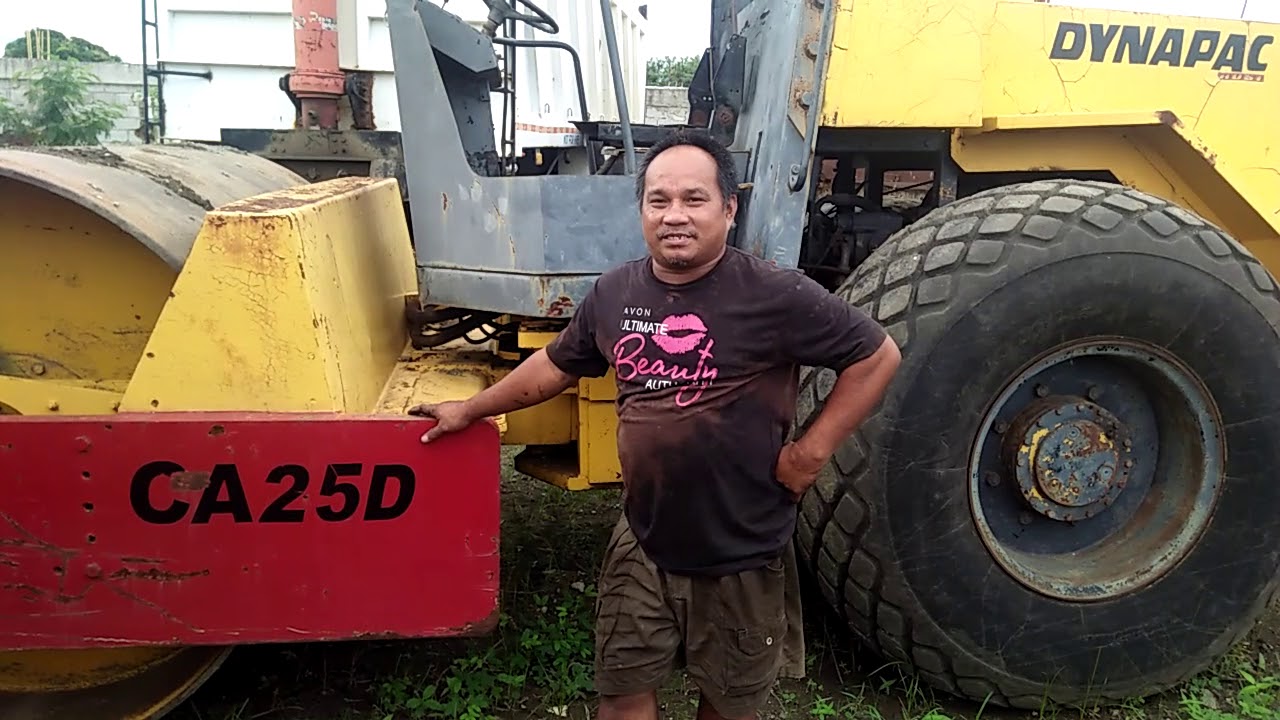 how to operate dynapac CA25 compactor( pison) - YouTube