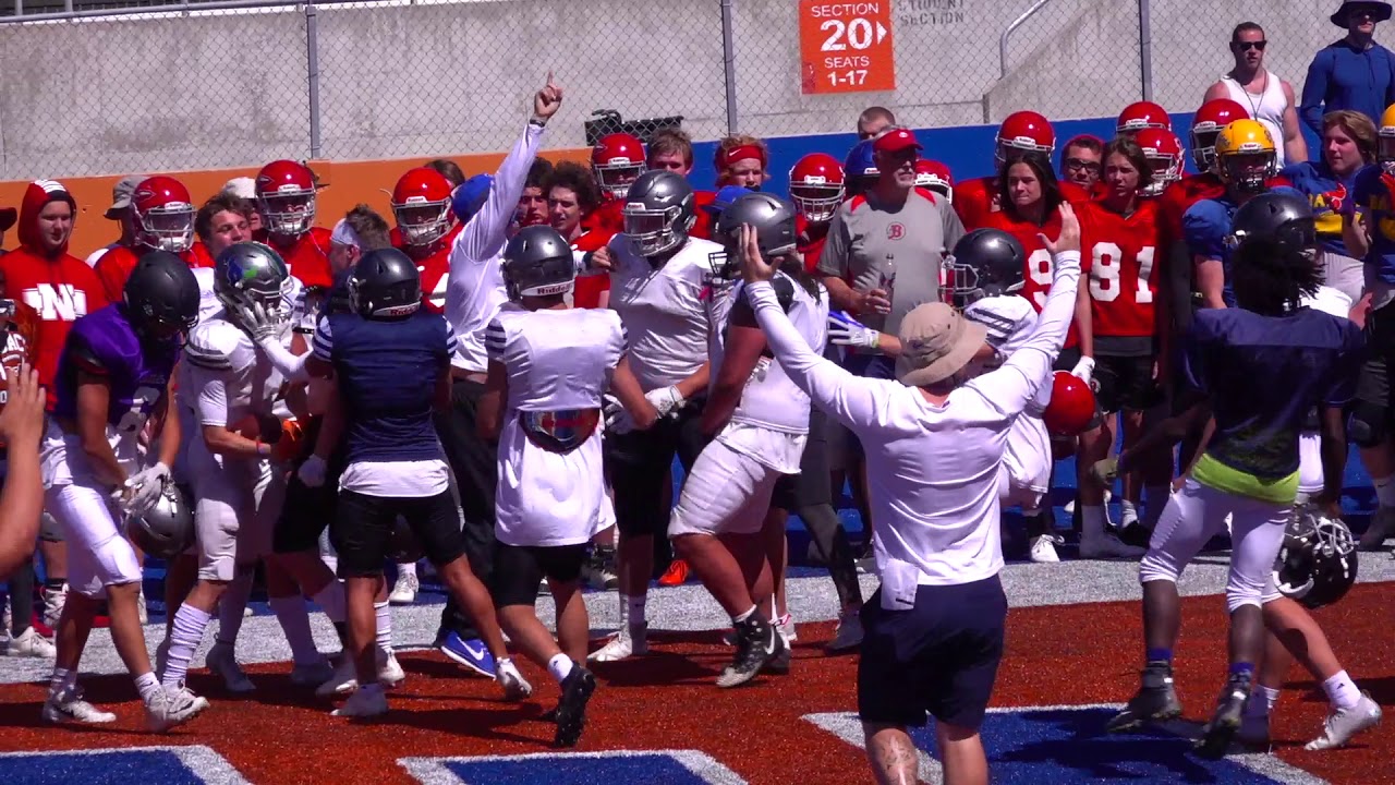 BSU Showcase Camp - Goal Line Challenge Friday Afternoon 2019 - YouTube