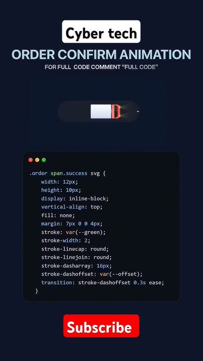 Order Confirmation Animation With Html Css Html Htmlcoding Viralvideo Viral Css Shorts