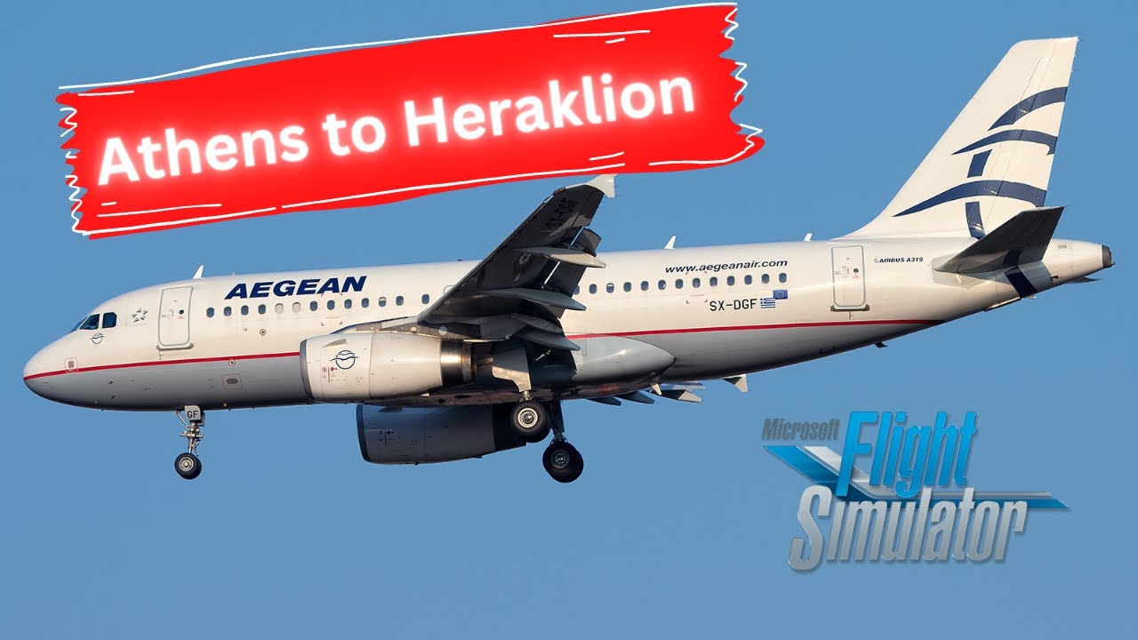 TRIP REPORT | AEGEAN AIRLINES Airbus A319 | Athens (ATH) to Heraklion (HER) - YouTube