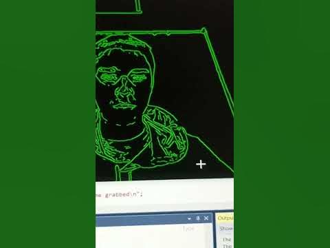 Canny edge detection matrix real time in opencv - YouTube