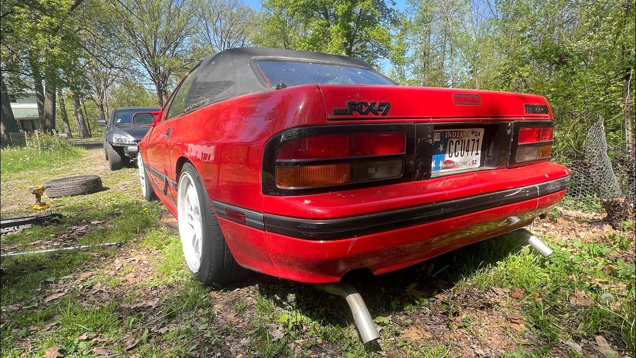 FC RX7 Cold Start Straight Headers - YouTube