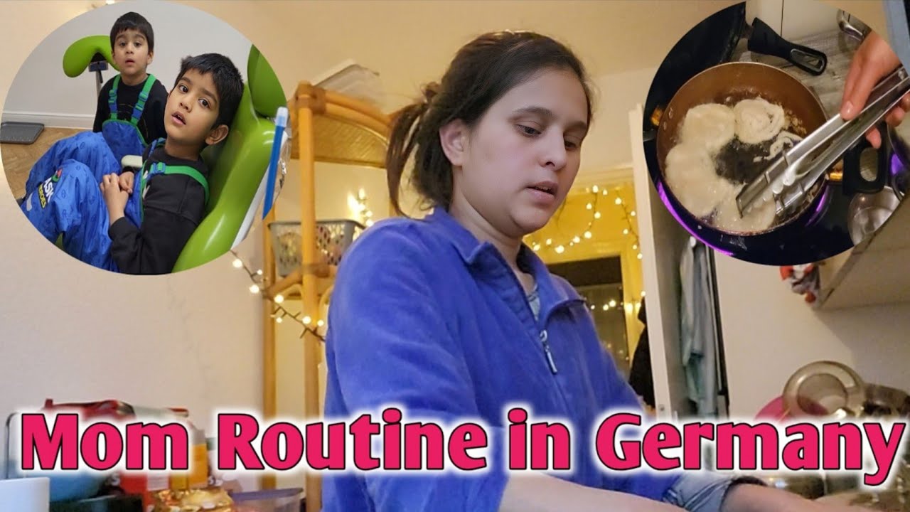 Morning to evening routine of Indian 🇮🇳 mom in Germany / Aaj banai ...