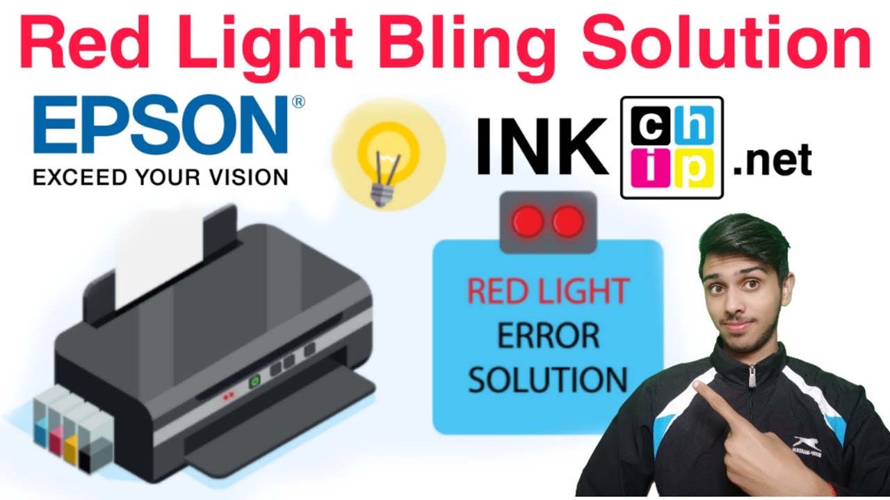 Epson L380 Red Light Blinking Solution | Service Required | How to ...
