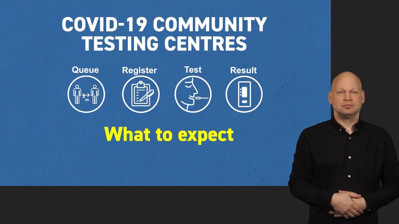 A guide to community testing centres (BSL) - YouTube