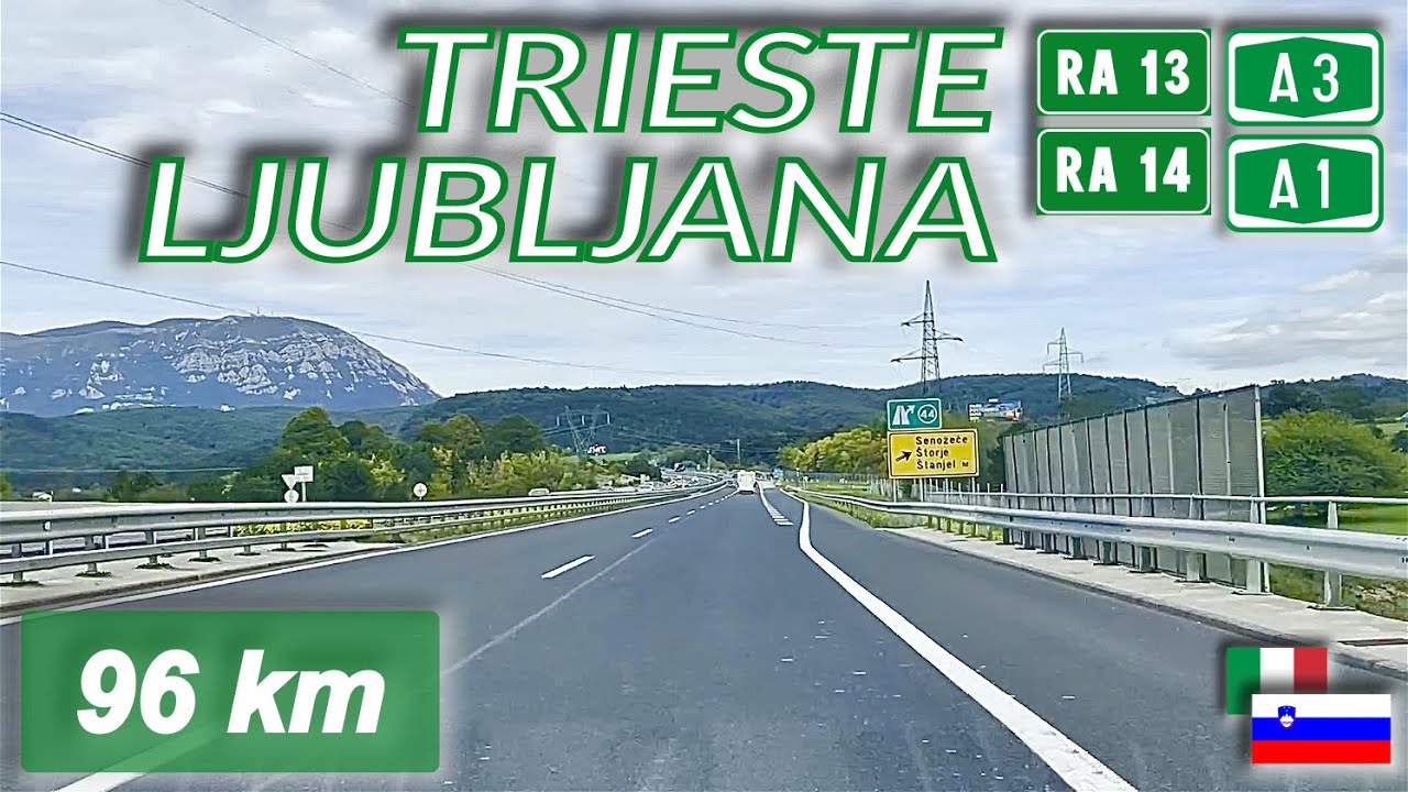 Confine di Stato ITALIA - SLOVENIA | TRIESTE - LJUBLJANA | RA13 RA14 A3 ...