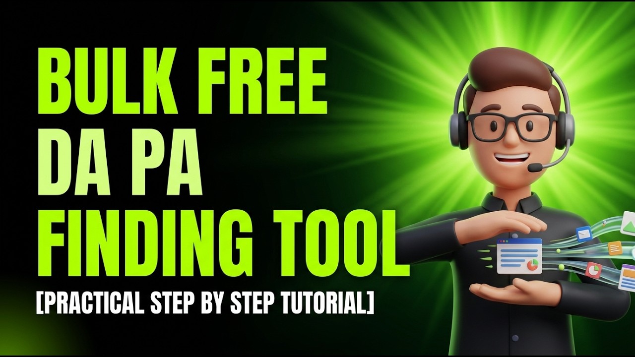 Bulk Free DA PA Finding Tool [ Practical Step By Step Tutorial ] - YouTube