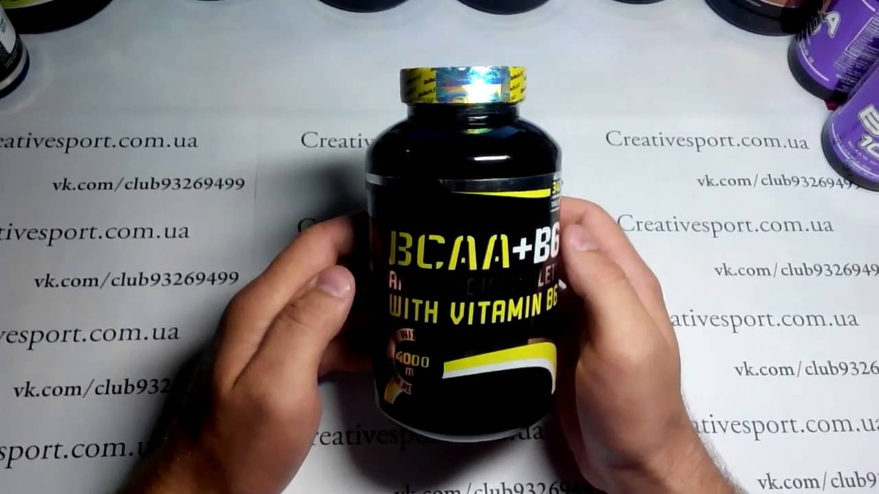 Biotech BCAA+B6 340 tabs - YouTube