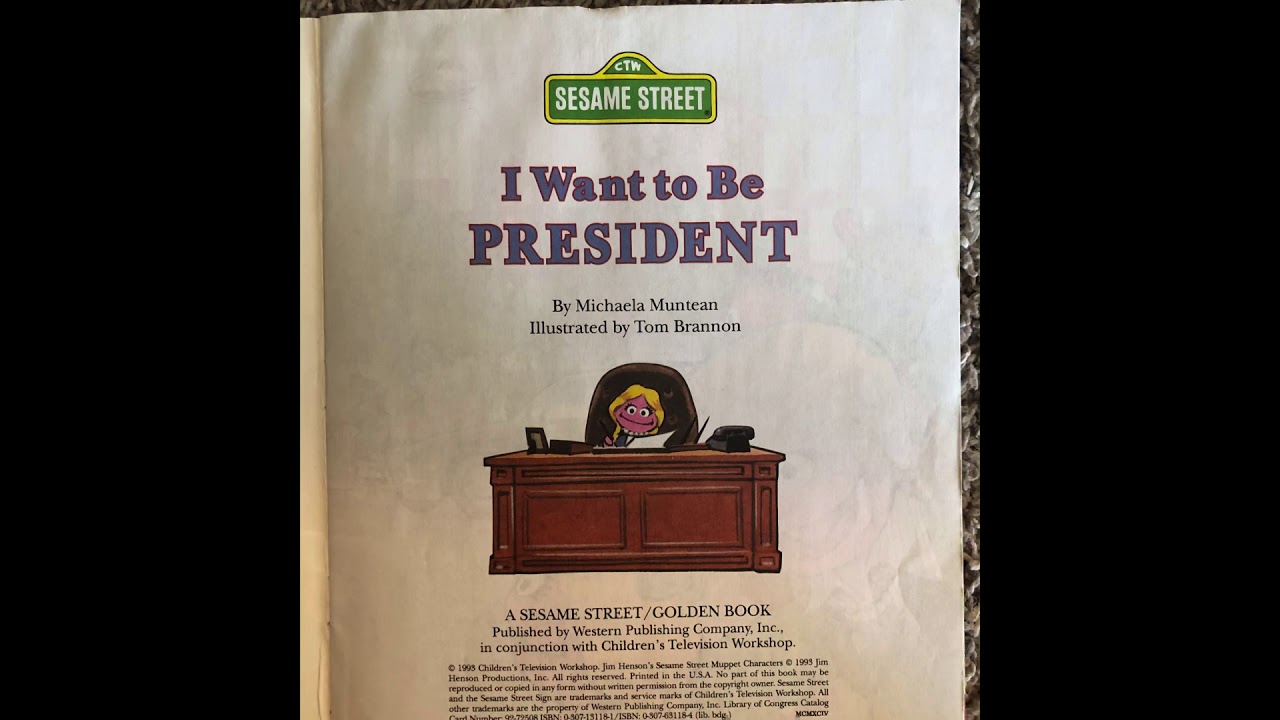 Sesame Street’s I Want to Be President - YouTube