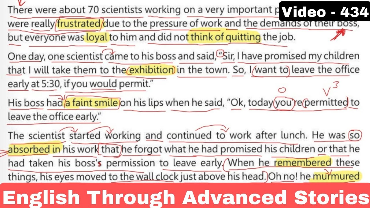 How to Read Advanced English Story - Stories से English Speaking सीखें ...