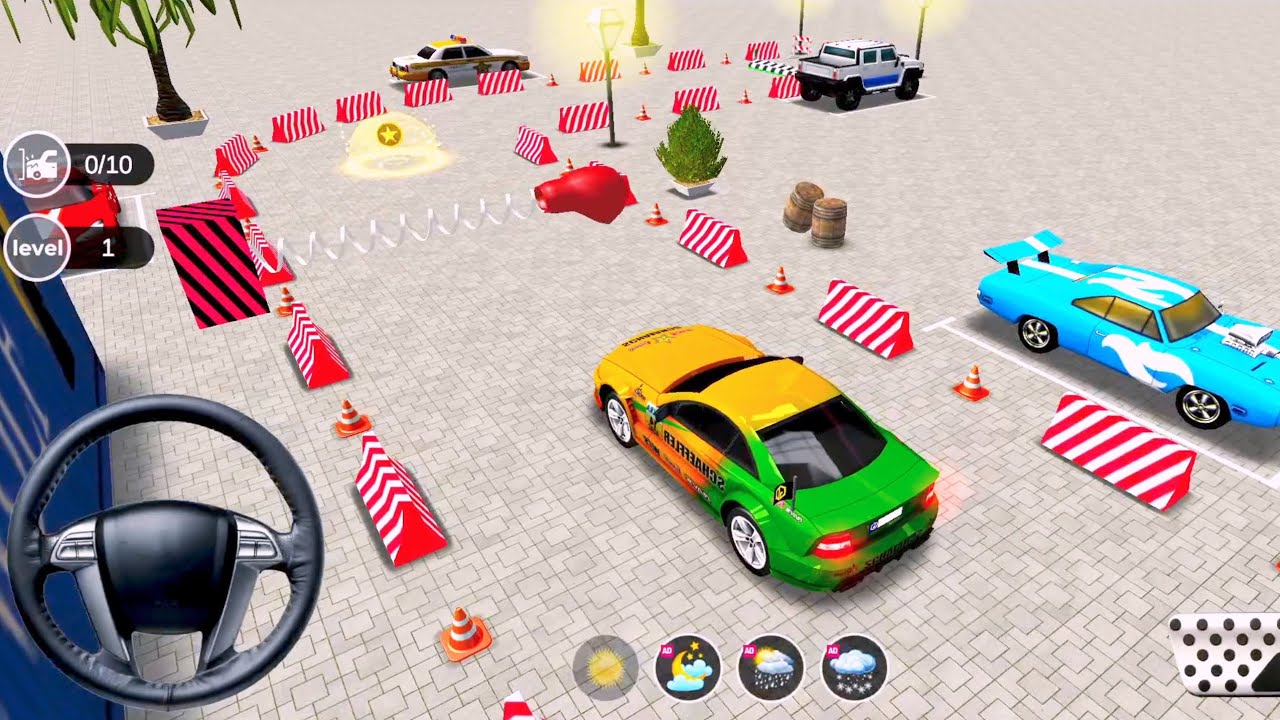 Drive multiple cars on amazing tracks in this modern car parking - YouTube