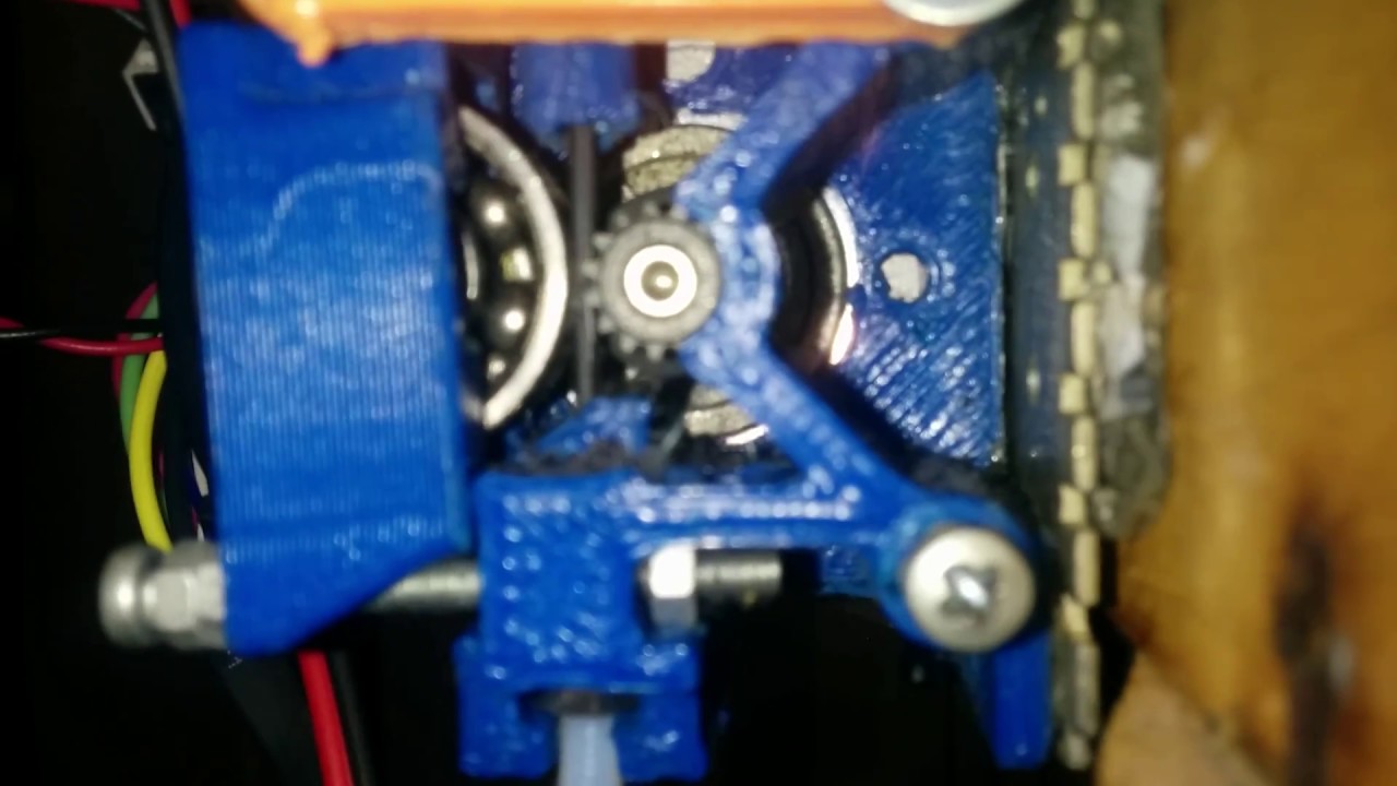Reprap Prusa Mendel 3d printer extruder problem - YouTube