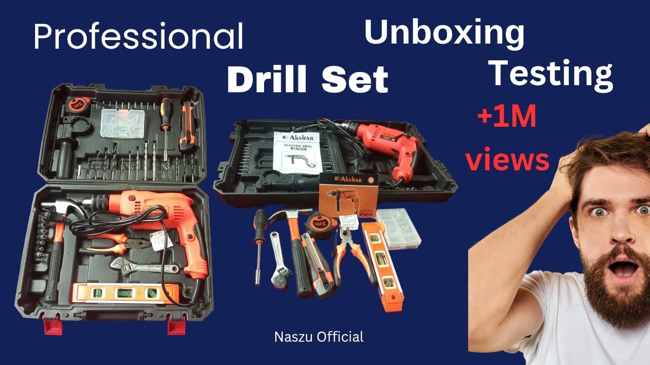 Unboxing and Testing Professional Drill Mechine Set | Home purposes ...