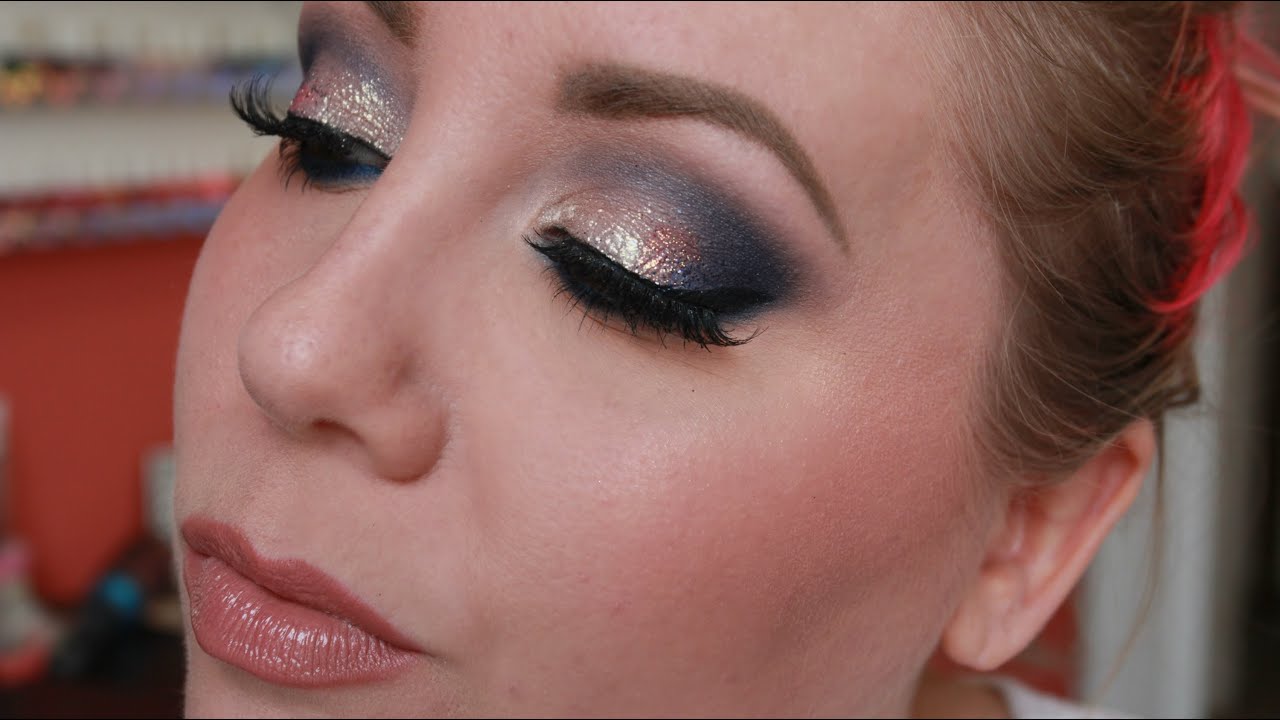 Navy Blue Smokey Eye Tutorial My New Years Eve Favorite Youtube