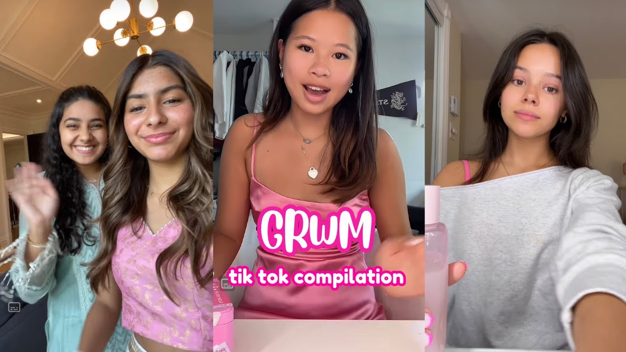 GRWM tik tok compilation || #grwm #tiktok #trending - YouTube