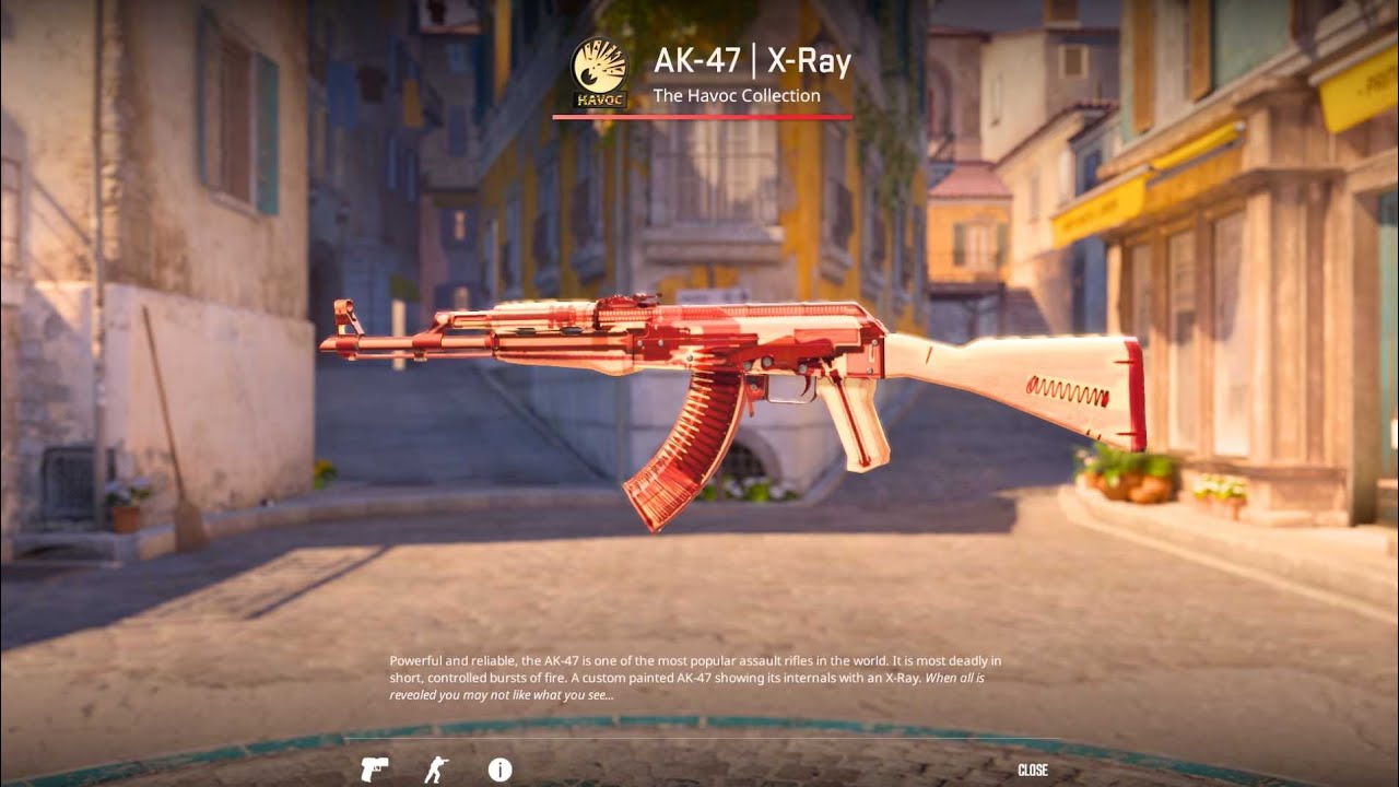 AK-47 X-RAY CS2 (SKIN SHOWCASE) - YouTube