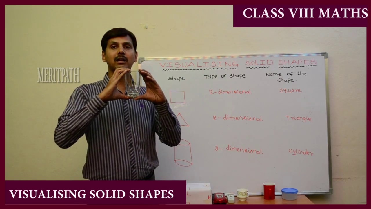 8 Class VIII CBSE Maths Visualising Solid Shapes-1 - YouTube