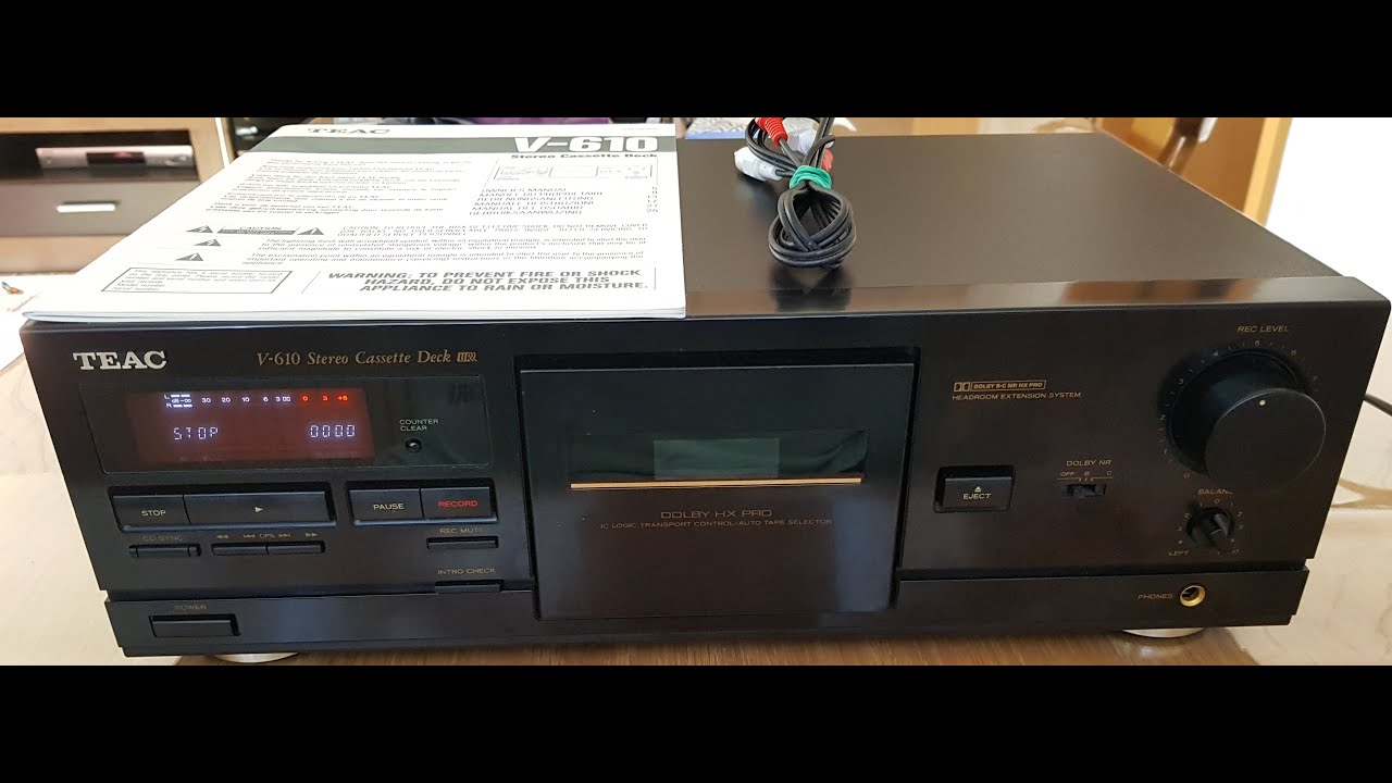 Teac V610 HIFI Cassettedeck - YouTube