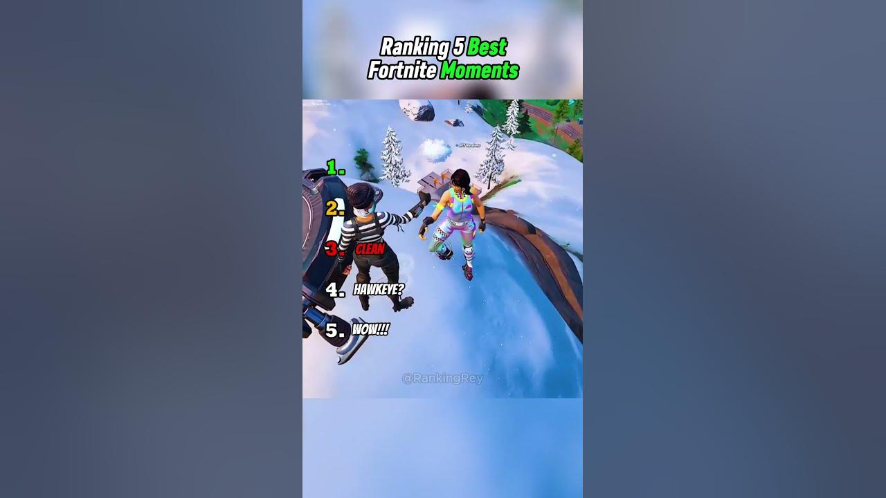 Ranking Top 5 Best Fortnite Moments - YouTube