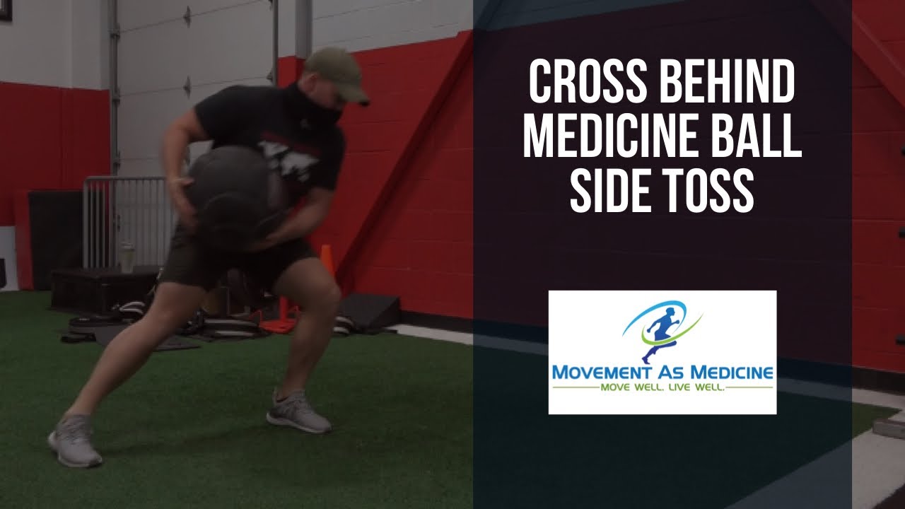 Cross Behind Medicine Ball Side Toss - YouTube