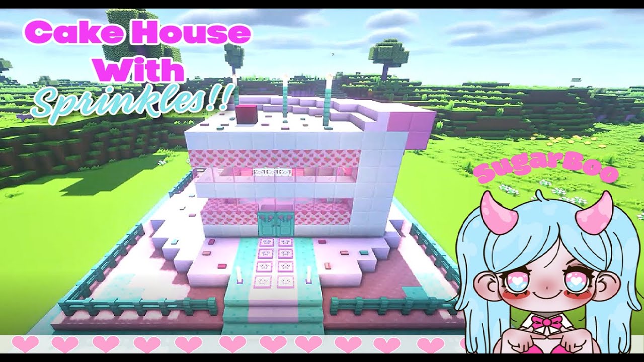 ⛏️ Minecraft - 🍰 Cake House ...Sprinkles Included!!! 🍰 - YouTube