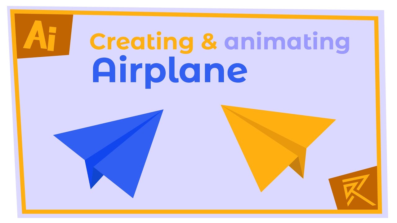 Tutorial. Creating and animating a paper airplane in Adobe Illustrator ...