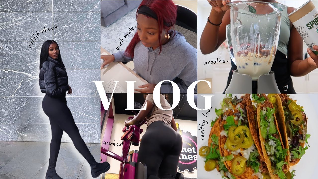 VLOG #16 | The life of a corporate baddie, Eating right, Working out ...