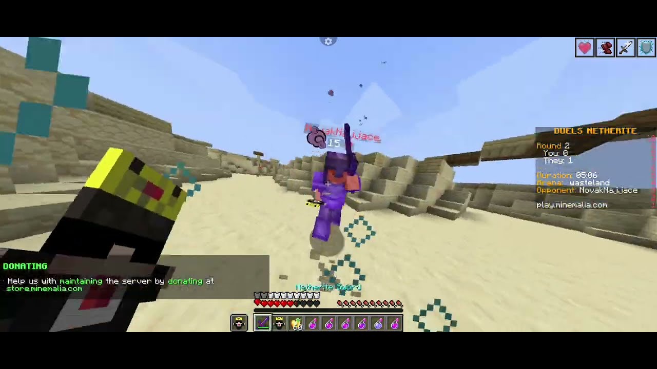 Minecraft PvP Battle - YouTube