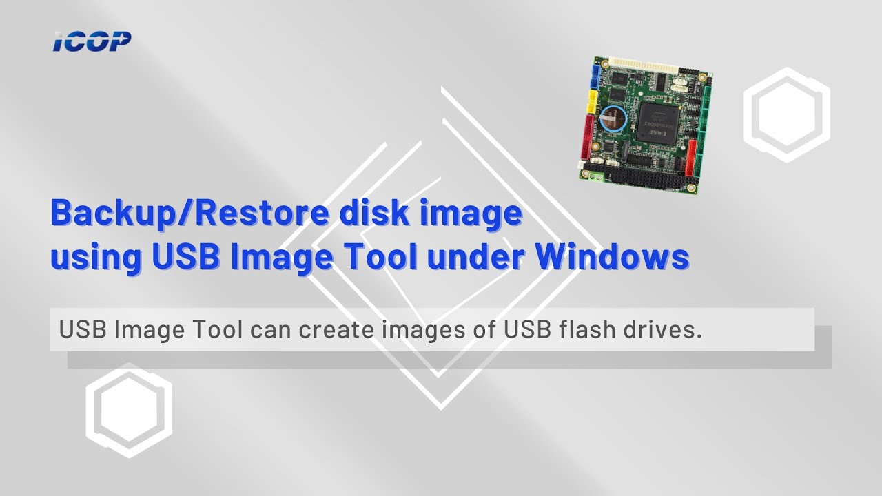 Backup/Restore disk image using USB Image Tool under Windows - YouTube