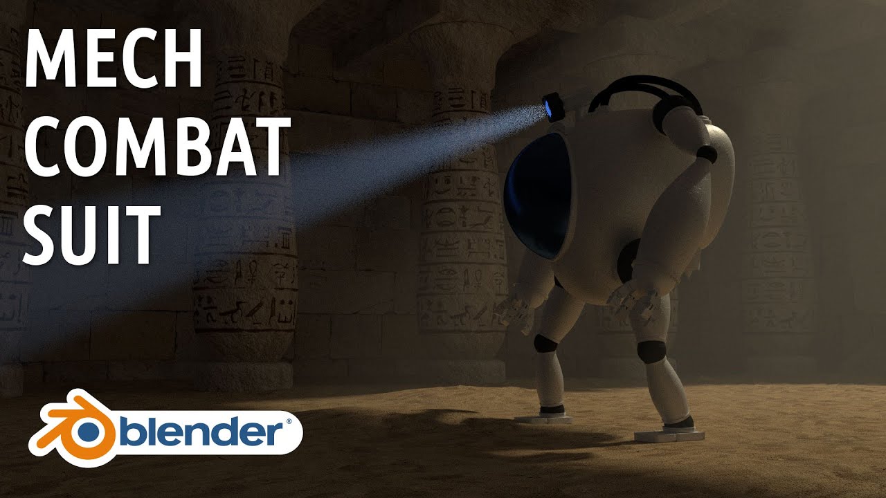 Mech Combat Suit Animation | Blender 3D - YouTube
