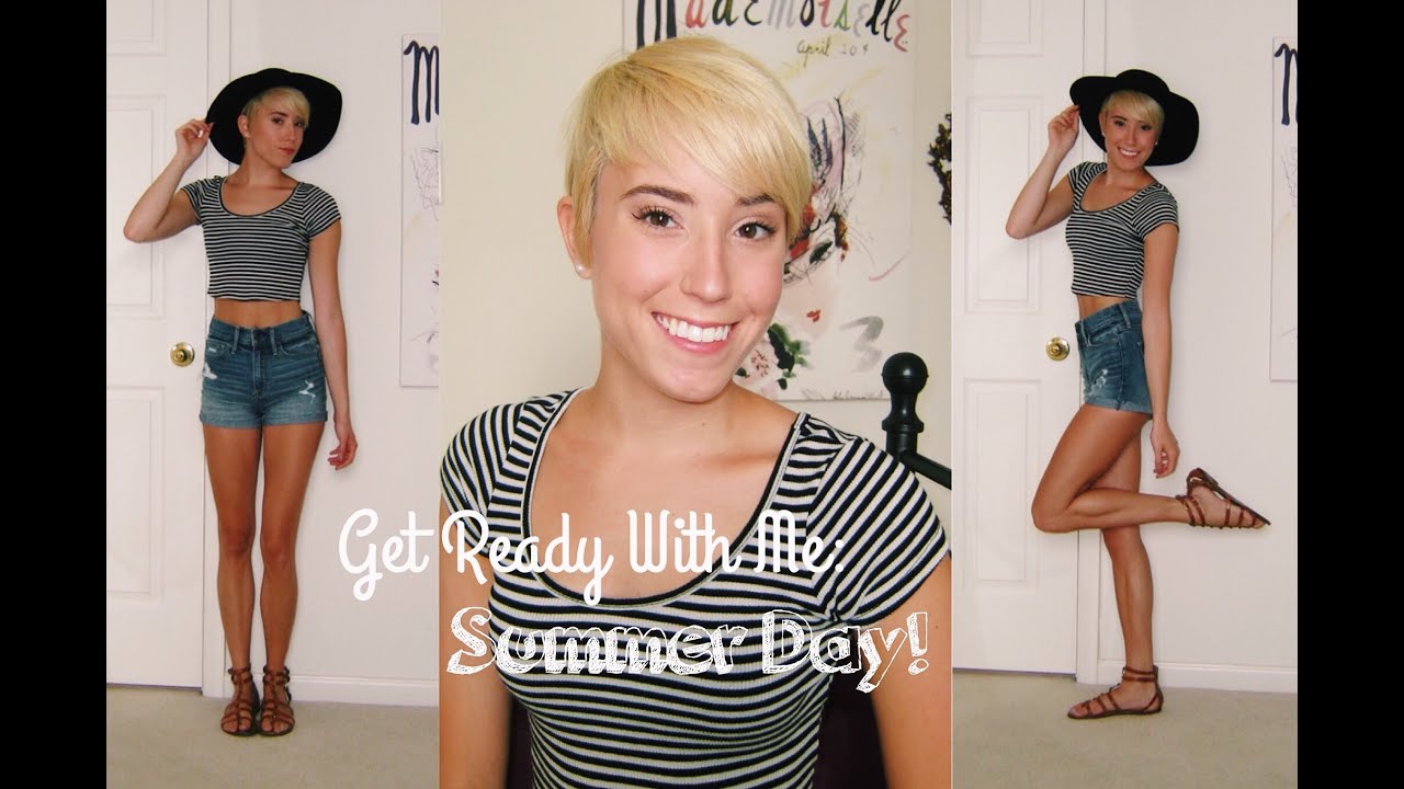 Get Ready With Me | Summer Day Makeup, Hair & Outfit! - YouTube