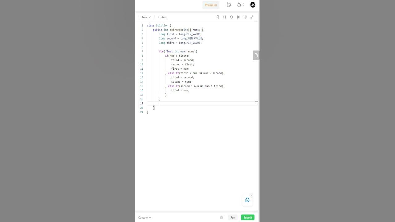 Leetcode Problem 414 Third Maximum Number Short Youtube