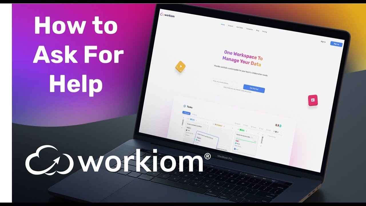 How to ask for help on Workiom? - YouTube