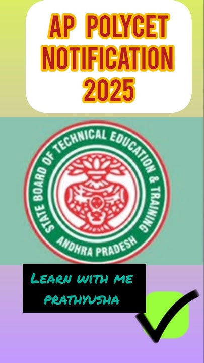 AP POLYCET notification 2025 ap polytechnic entrance exam notification ...