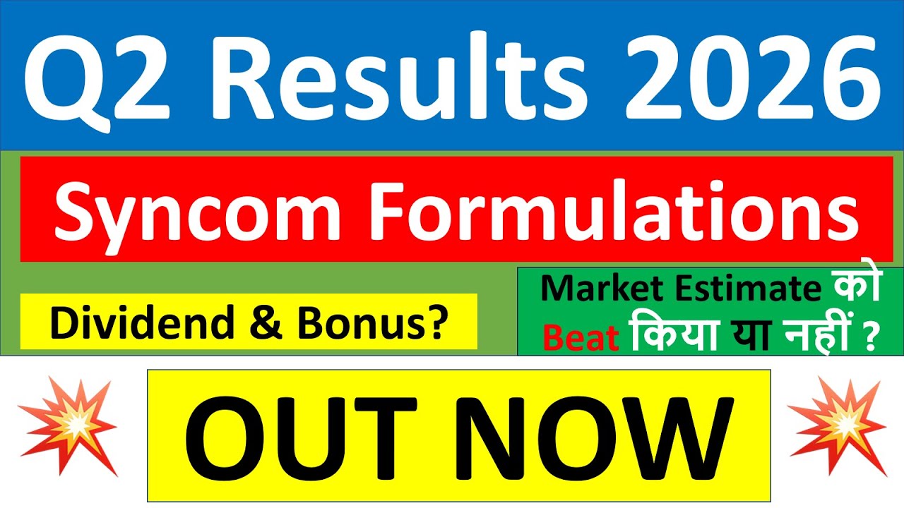 Syncom Formulations Q2 results 2026 | Syncom share results today ...