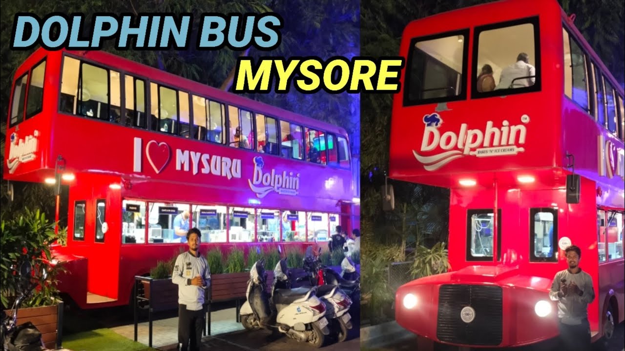 Dolphin bus Cafe Mysore 🙄||Double Decker Bus Cafe ||parvez raza blogs # ...