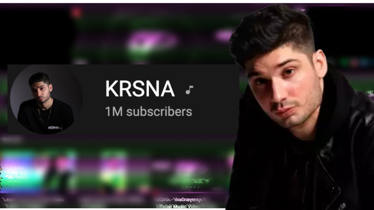 @KRSNAOfficial 1 MILLION CELEBRATION STREAM 🥳 - YouTube